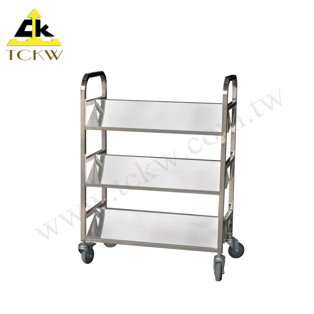 Two-shelved Stainless Steel Book Trolley(TR-03S)