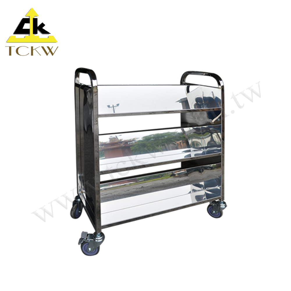 Two-shelved Stainless Steel Book Trolley(TR-03S)